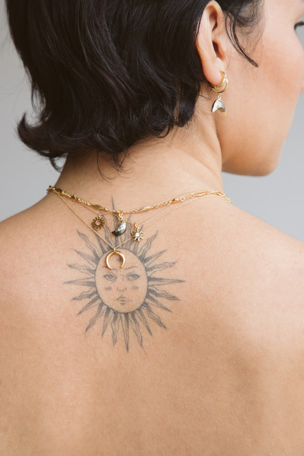 Bermuda Triangle Dainty Collar Necklace – Luna Norte