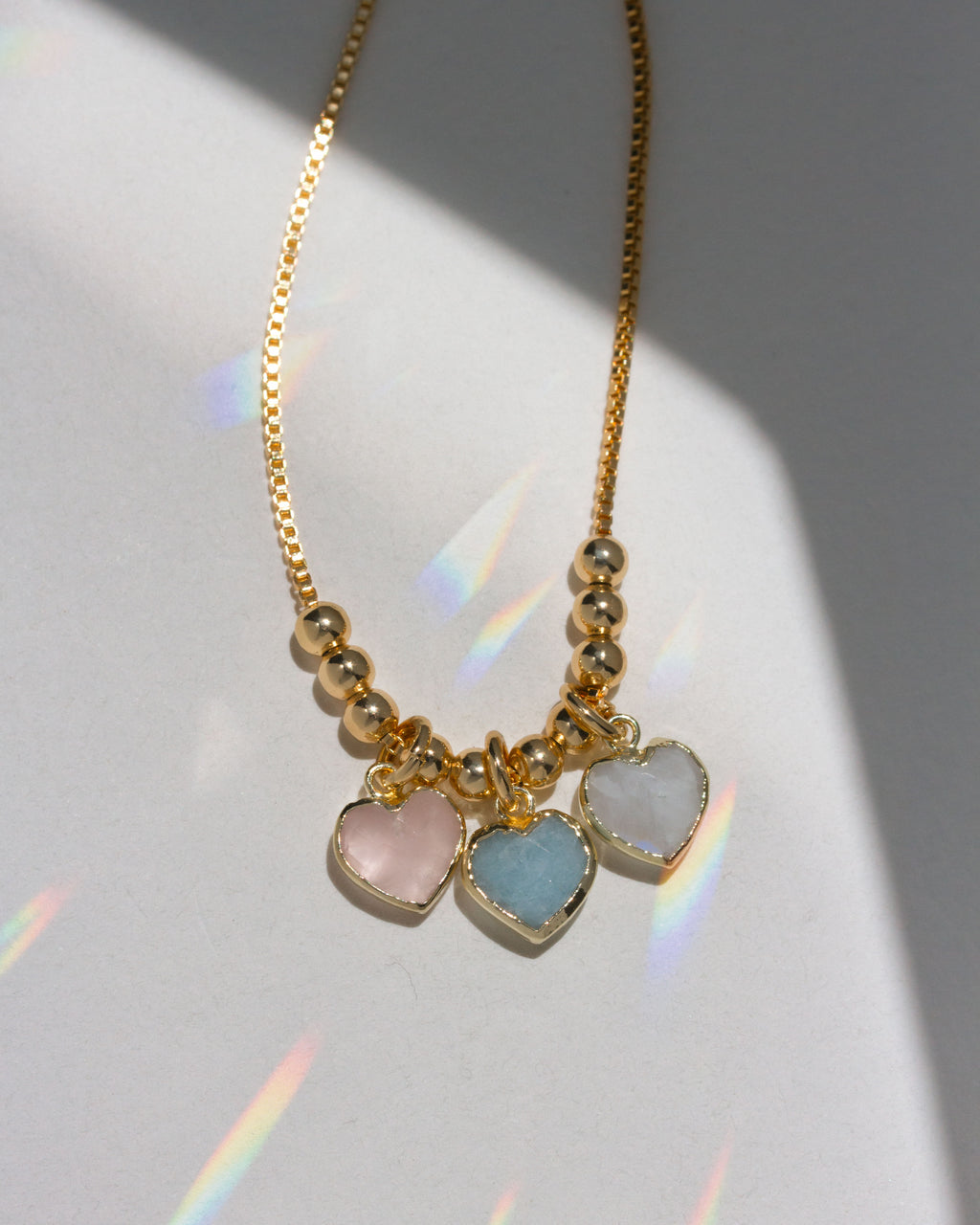 Transcendent Heart- Trans Flag Charm Necklace – Luna Norte