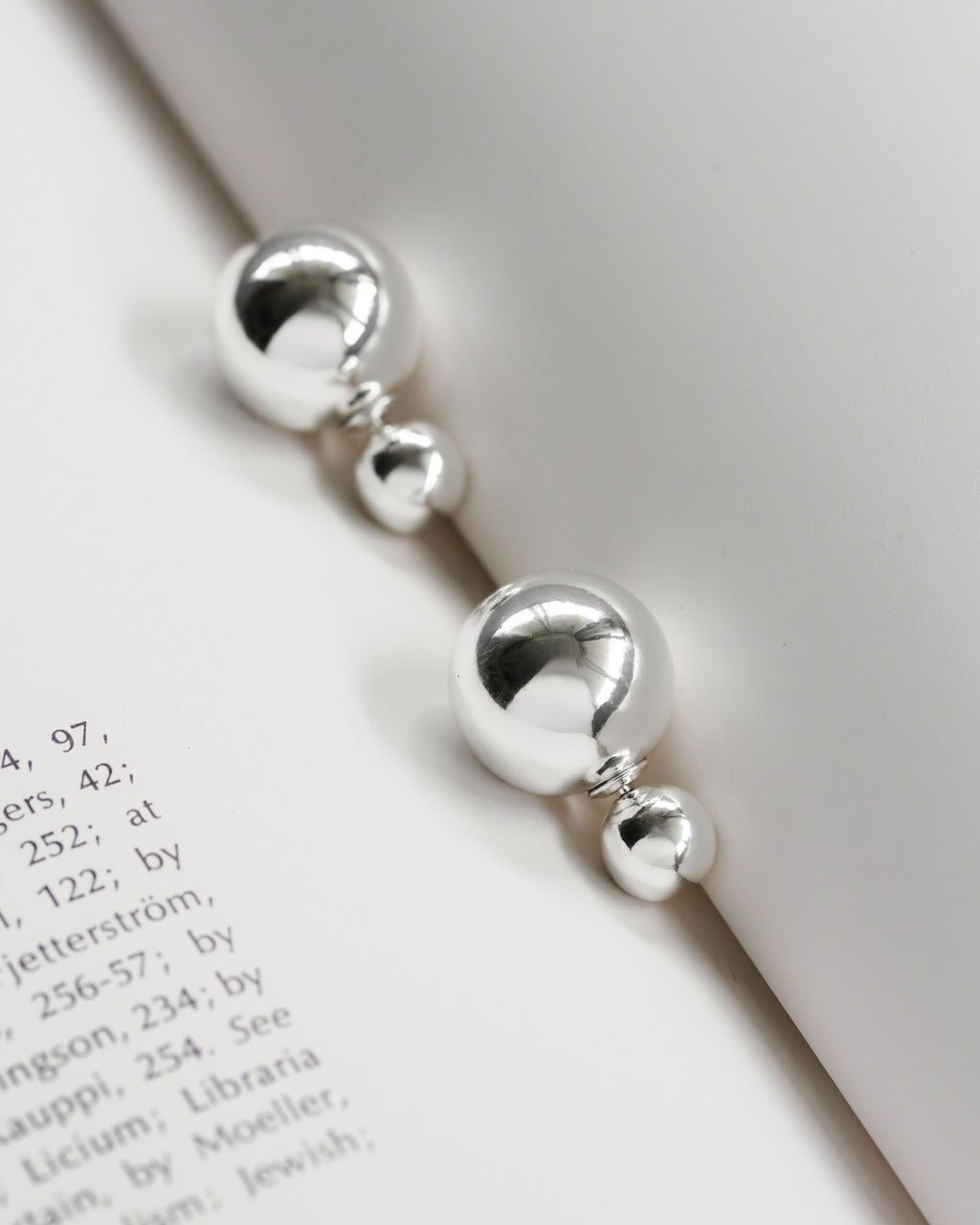 Orb Front Back Earring Silver – Luna Norte