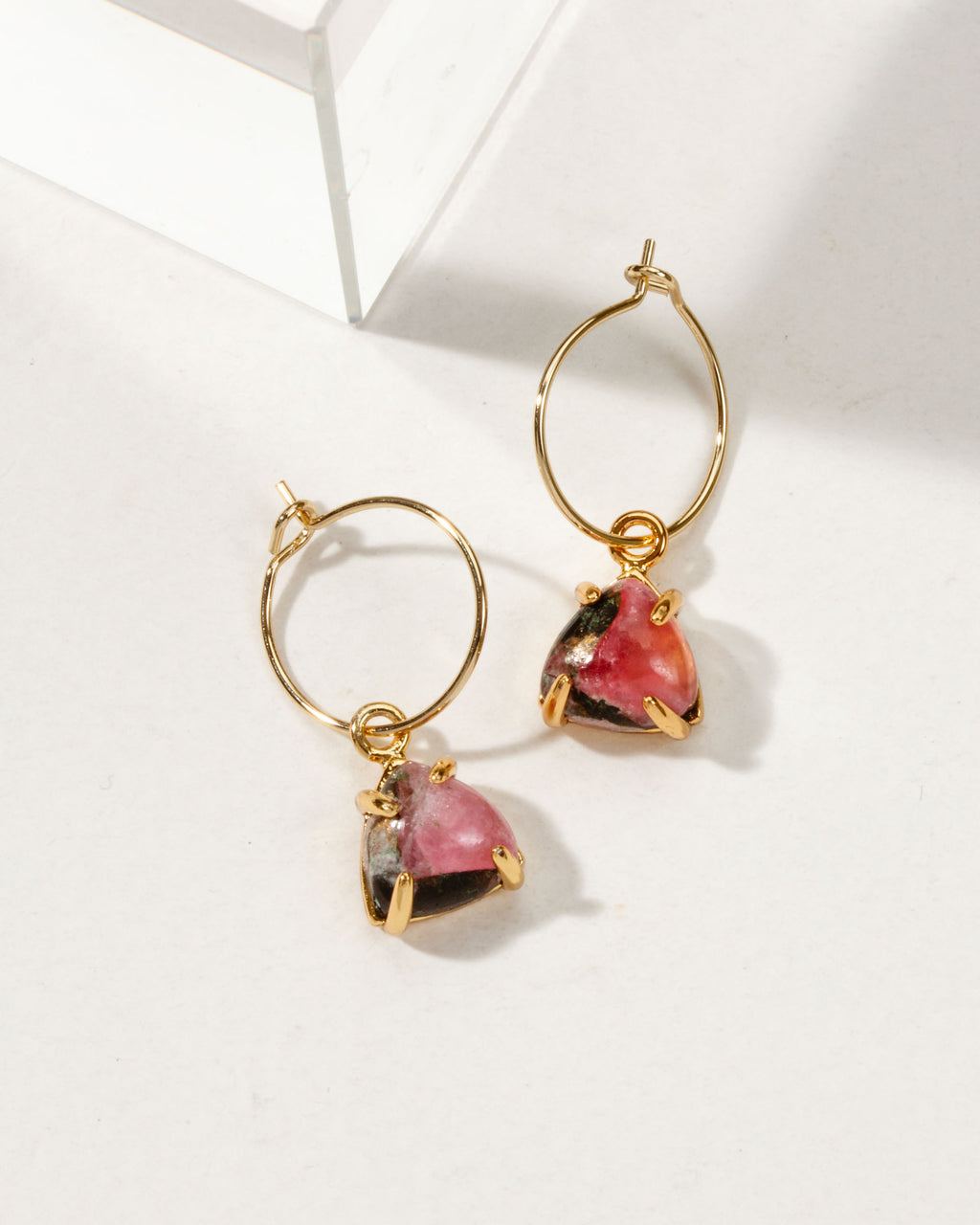 Threefold Charm Mini Hoop Earrings – Luna Norte