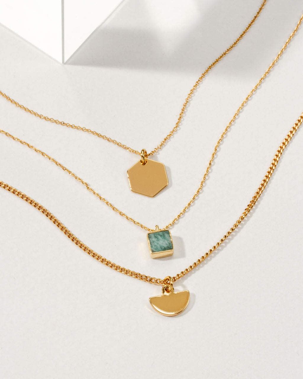 All the Right Angles Necklace Set by Luna Norte Jewelry